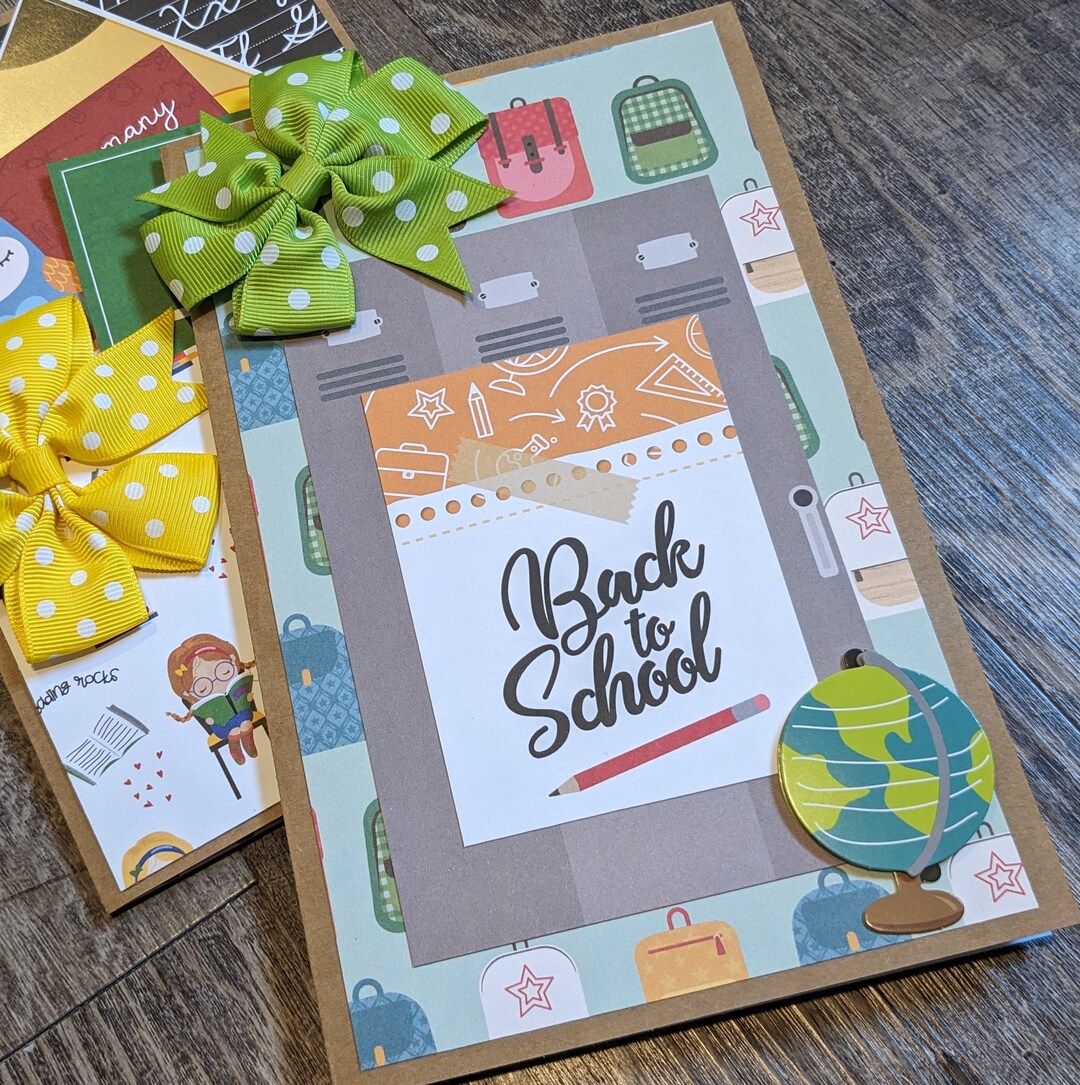 School Premade Junk Journal Kit, Planners, Back to School, Teacher ...