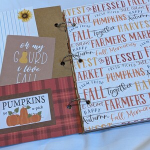 Fall Premade Junk Journal, Photo Album - Etsy