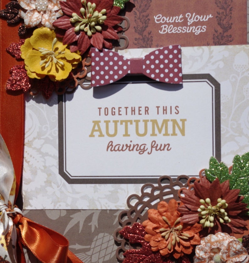 Family Fall Thanksgiving 8x8 Premade Paper Bag Scrapbook Album - Etsy