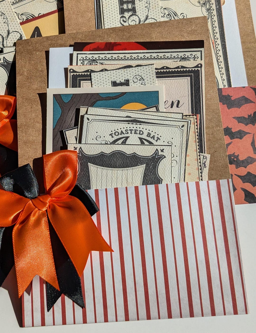 Halloween Premade Stuffed Pocket Kit, Planners, Card Making, Junk ...