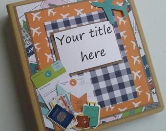 Travel Scrapbook Album Suitcase Photo Album Adventure Memory Book ...