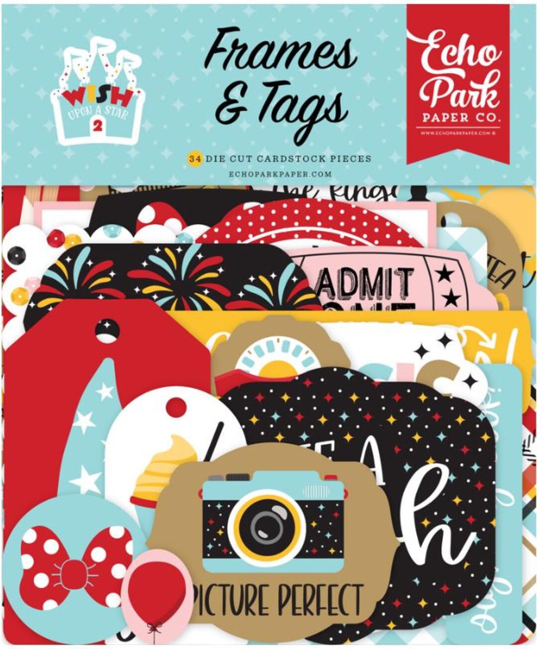 Disney Wish Upon a Star Frames and Tags Ephemera, Autograph Album ...