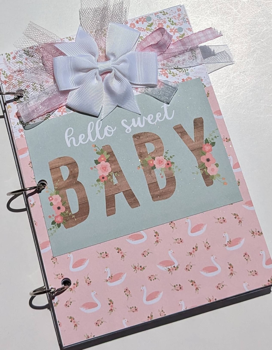Welcome Baby Girl Premade Junk Journal, Baby Book, Baby's First Year - Etsy