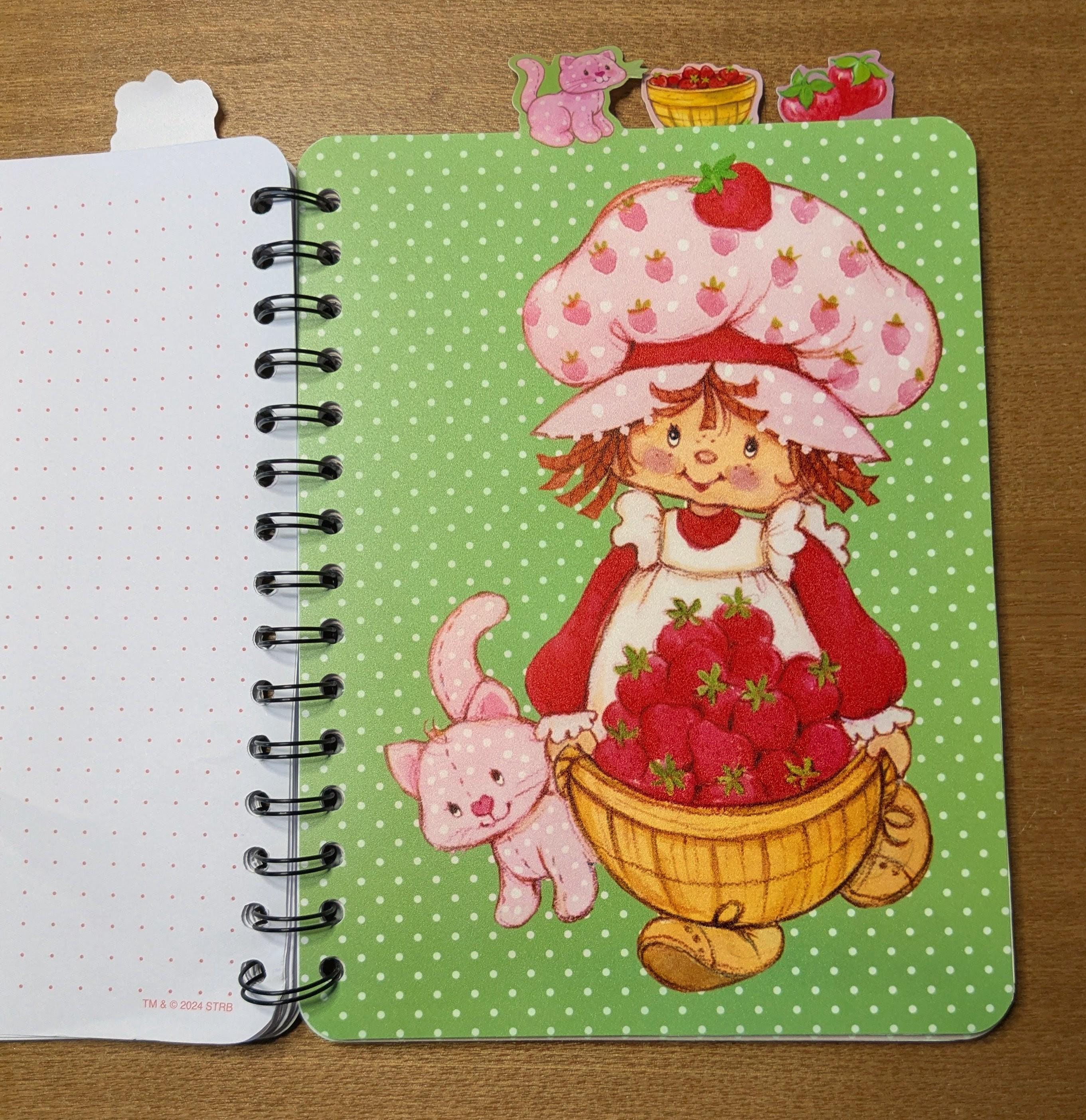 Strawberry Shortcake Premade Spiral Journal, Planner, Junk Journal - Etsy