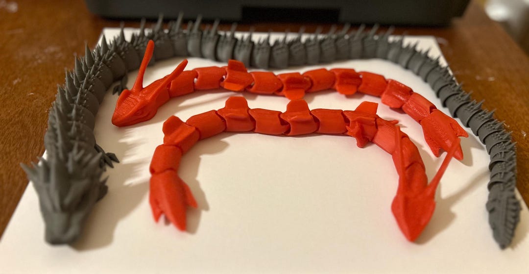 Multi-colored Flexible Dragons With Arms - Etsy