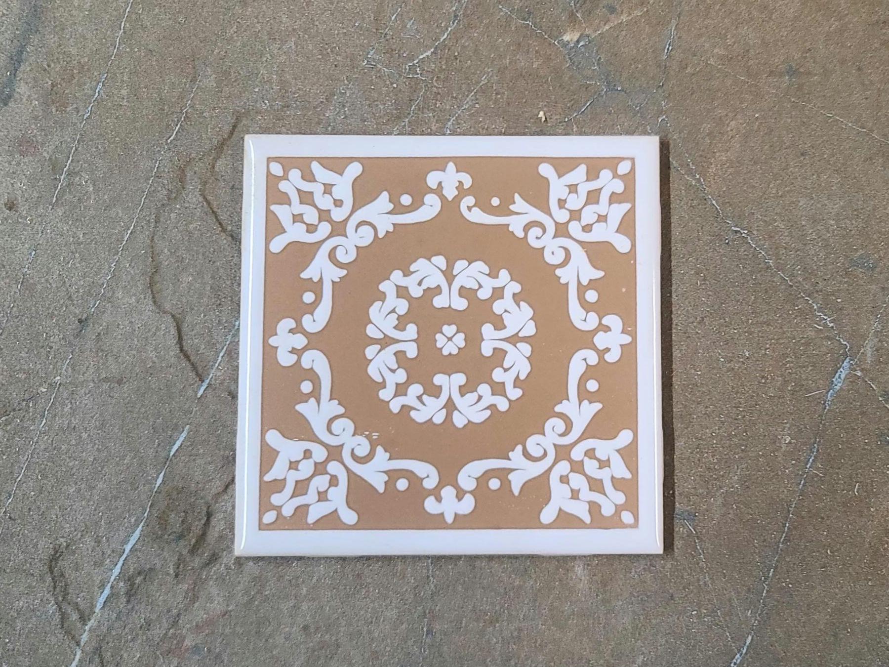 Vintage 1980s Provencal Tile: 4x4 in Decorative Accent - Etsy
