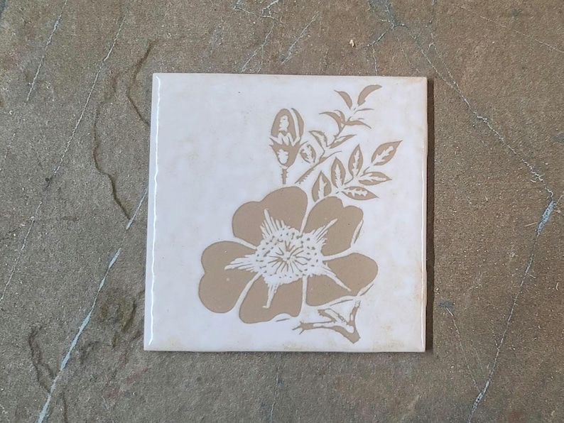 Vintage 1980s Provencal Tile: 4x4 in Decorative Accent - Etsy