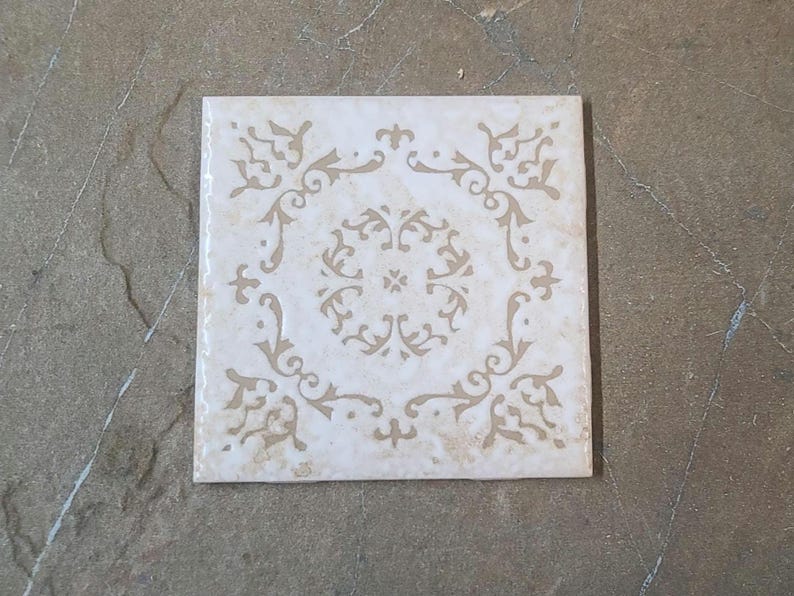 Vintage 1980s Provencal Tile: 4x4 in Decorative Accent - Etsy