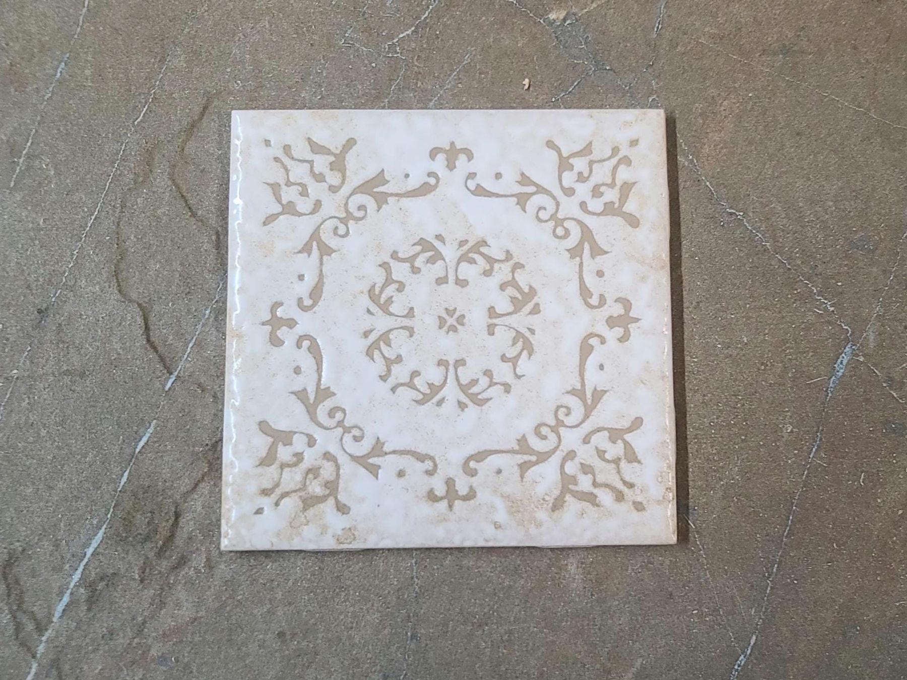 Vintage 1980s Provencal Tile: 4x4 in Decorative Accent - Etsy