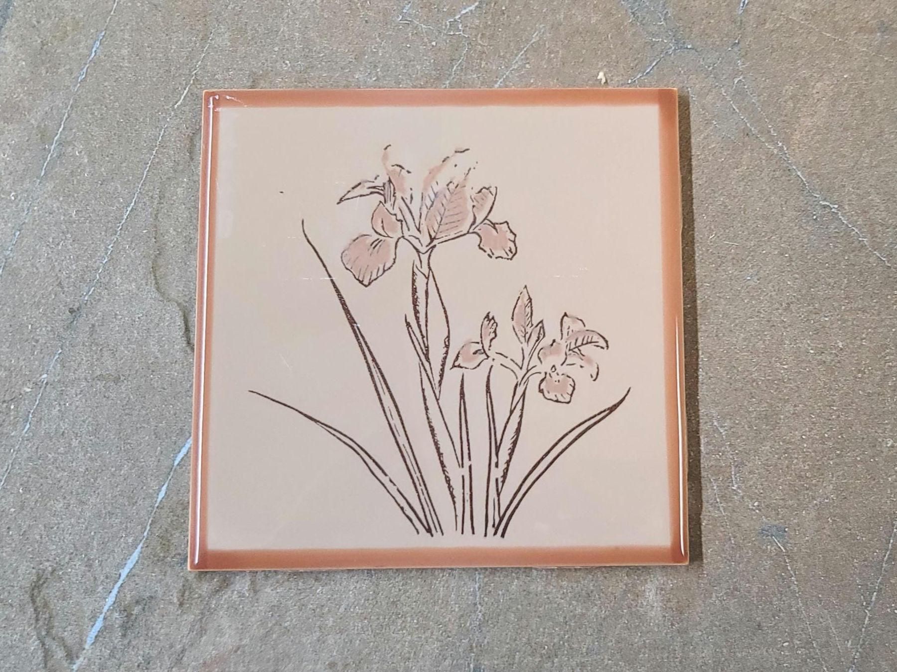 Vintage 1980s Provencal Tile: 4x4 in Decorative Accent - Etsy