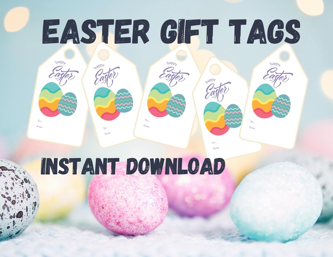 Easter Gift Tags | Easter Printable | Printable Easter Gift Tags ...