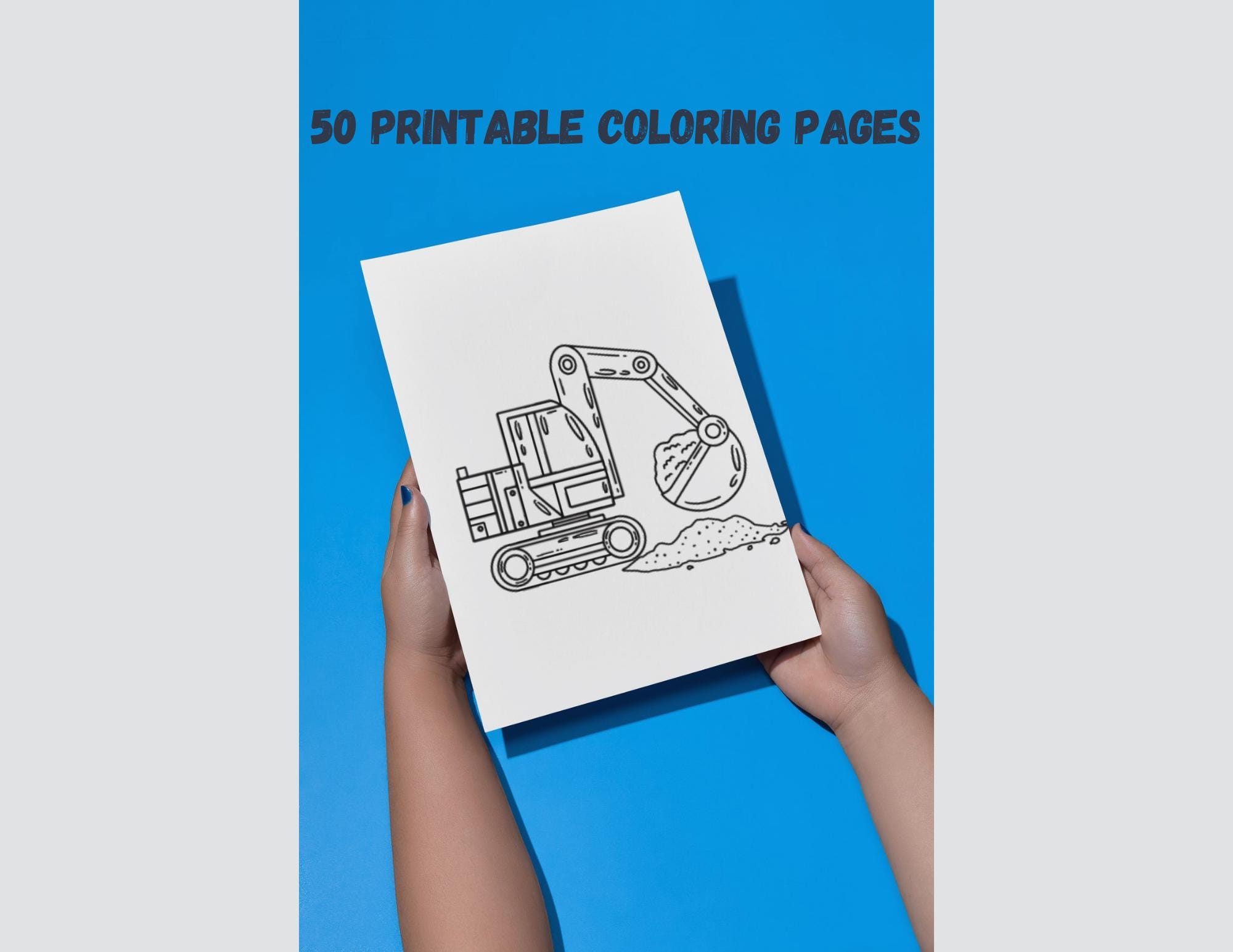 Trucks and Diggers Coloring Pages | Truck Printable | Coloring ...