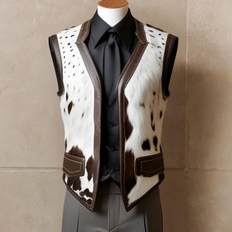 Cowhide Vest - Etsy