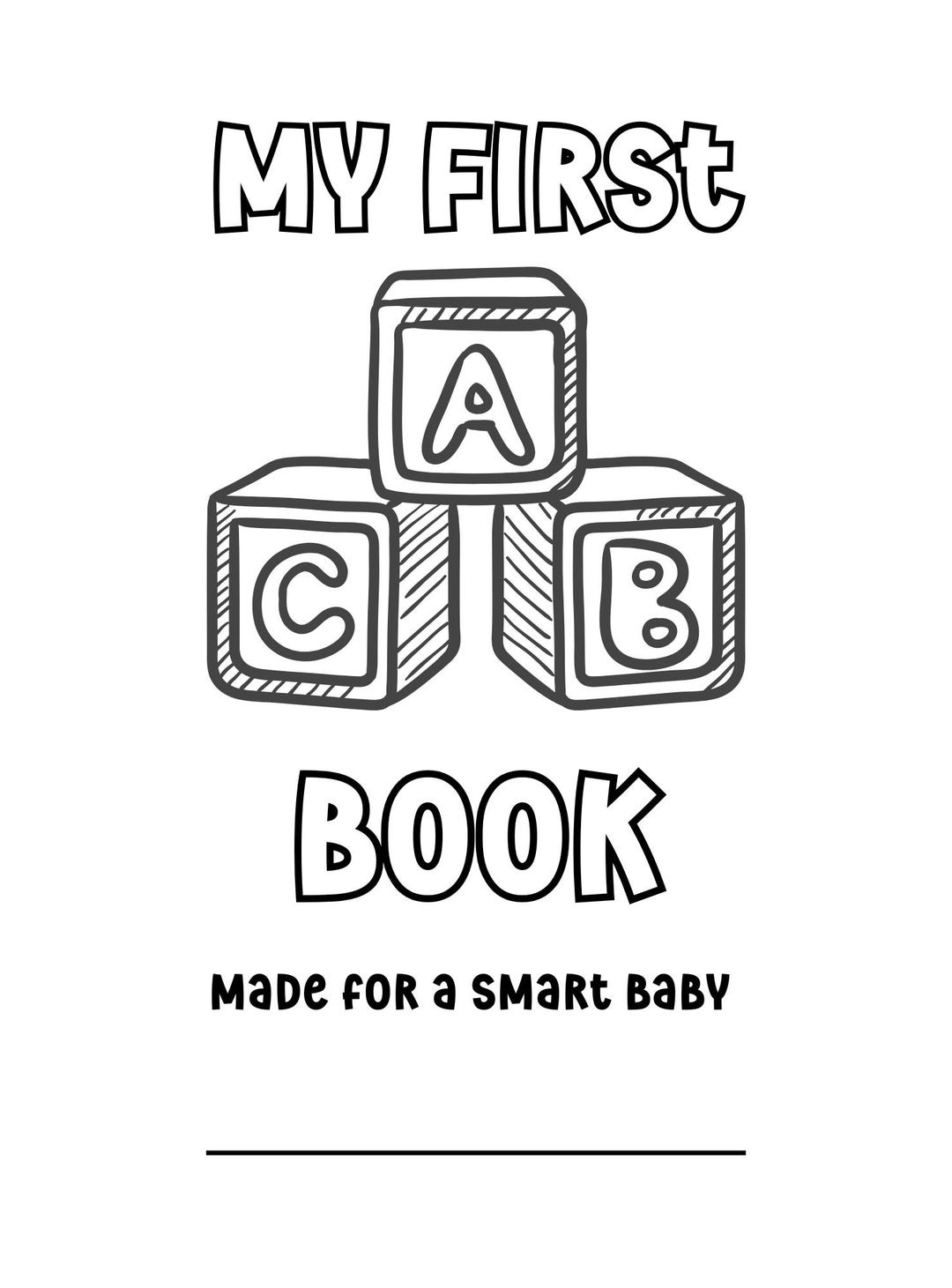 My First ABC Coloring Book - Etsy