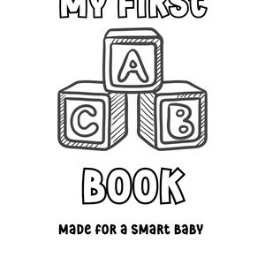 My First ABC Coloring Book - Etsy