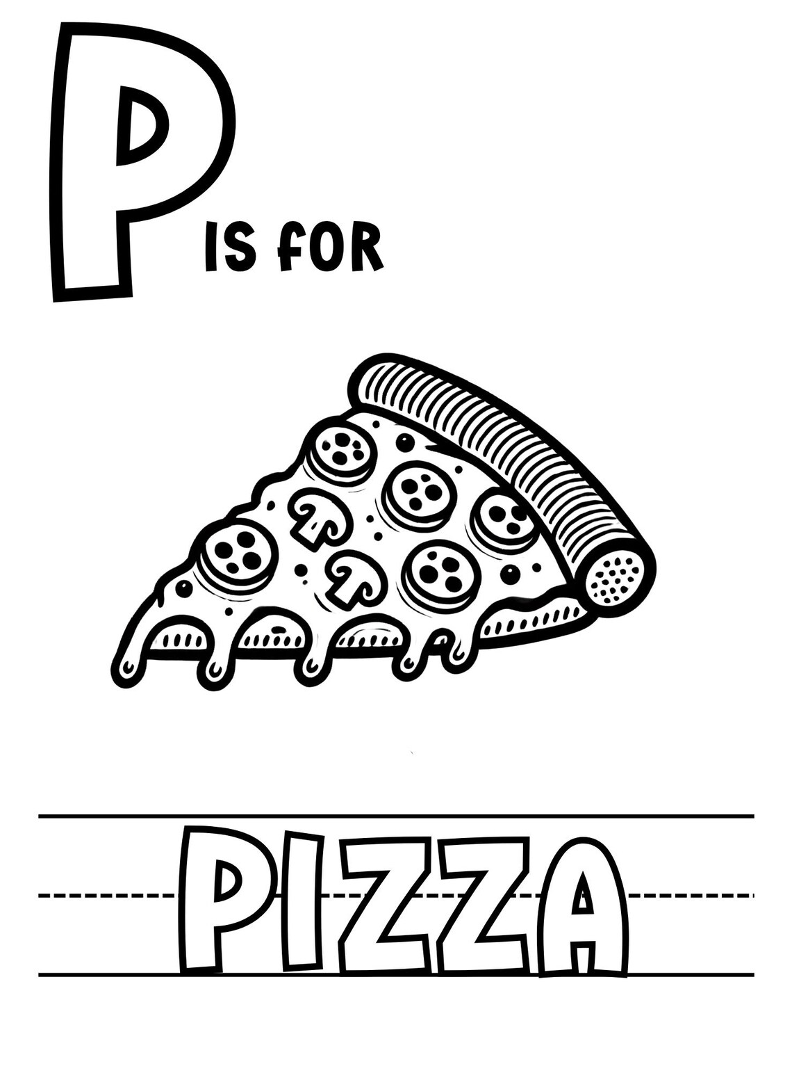 My First ABC Coloring Book - Etsy