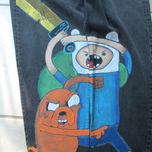Hand Painted Jeans - Etsy