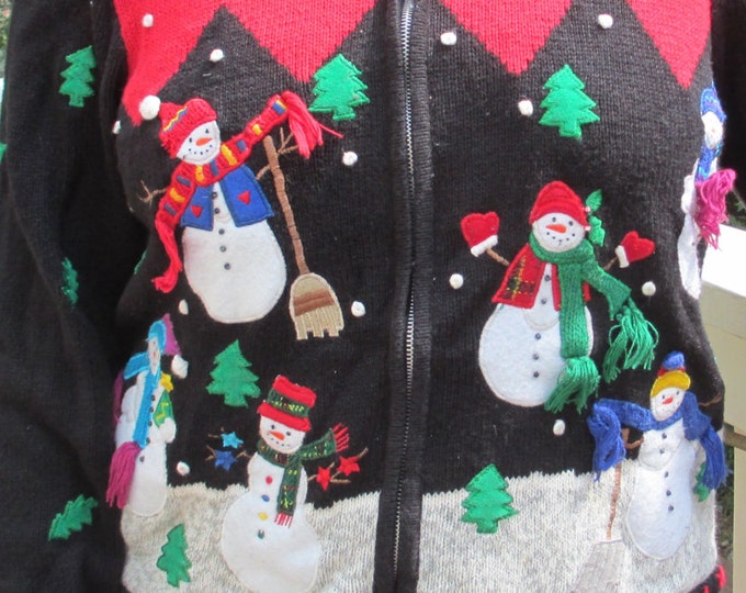 Snowman Sweater Snowmen Sweater Snowman Snowmen Tacky - Etsy