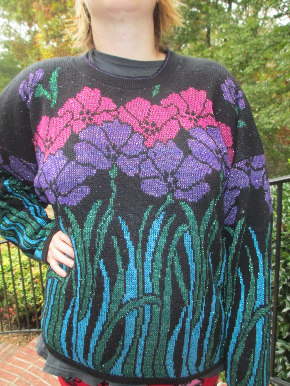 Tacky Sweater Ugly Sweater Tacky christmas Sweater flower | Etsy