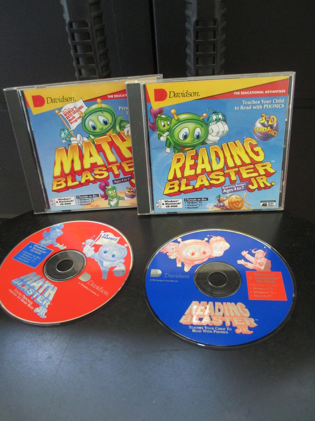 Math Blaster Jr. and Reading Blaster Jr. BUNDLE Vintage Kids - Etsy