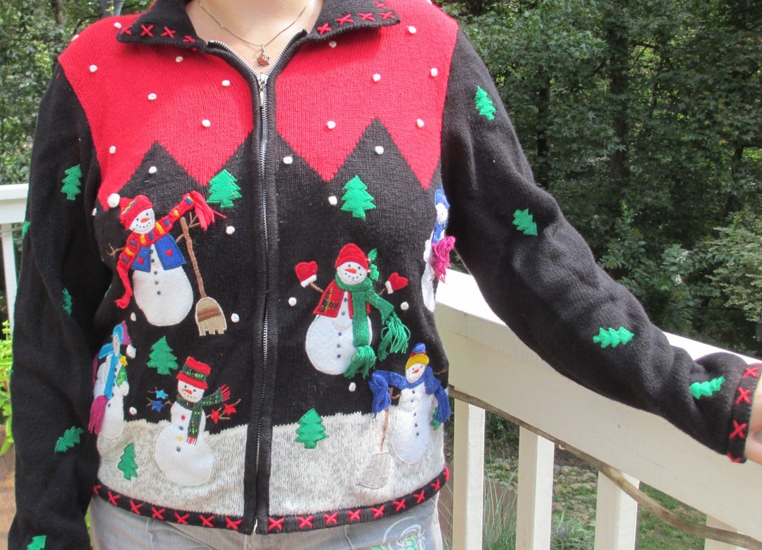 Snowman Sweater, Snowmen Sweater, Snowman, Snowmen, Tacky Sweater ...