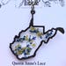 West Virginia Pendant Necklace, WV Botanical, Botanical Jewelry ...