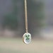 Real Four Leaf Clover Gold Circle Setting Necklace, Pressed Four Leaf ...