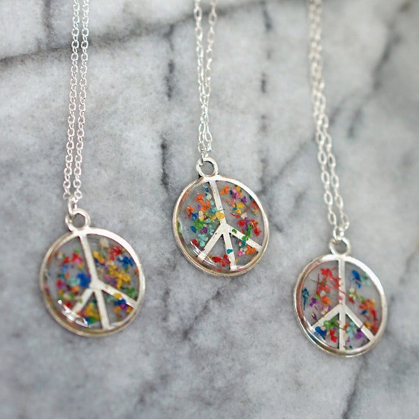 Flower Peace Sign - Etsy