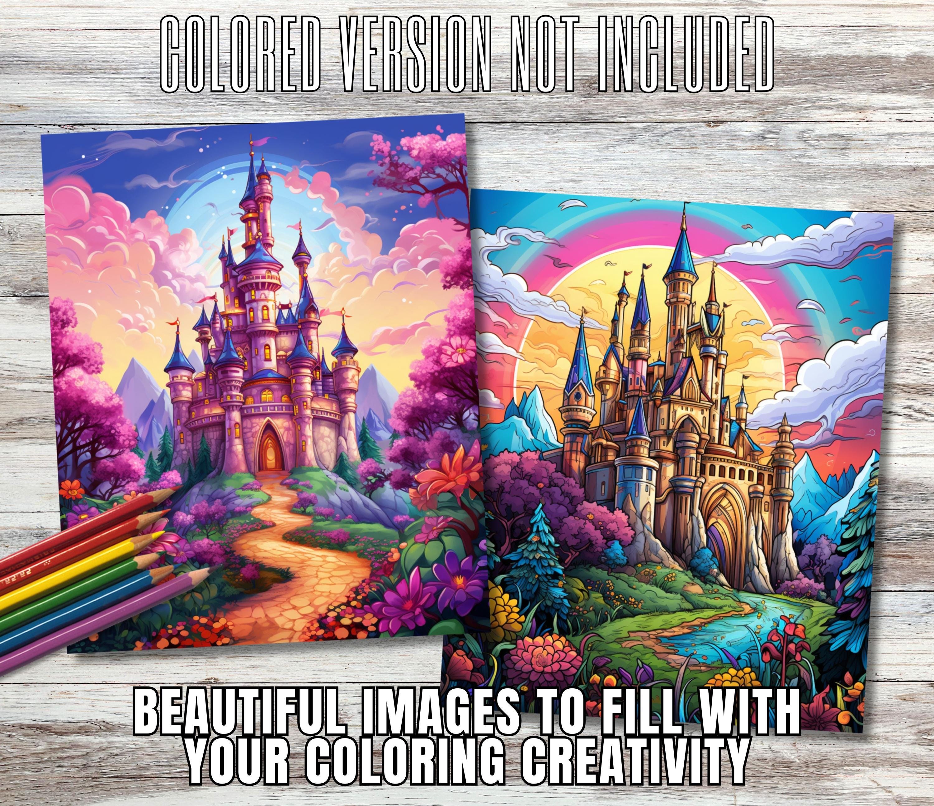 75 Enchanted Castles Coloring Pages – Magical Fantasy Castle Designs ...