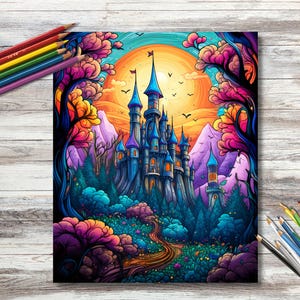 75 Enchanted Castles Coloring Pages – Magical Fantasy Castle Designs ...