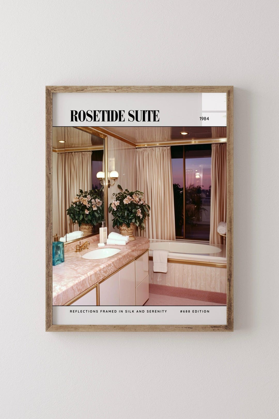 Rosetide Suite | Luxury 1980s Interior Design Magazine Poster, Vintage ...