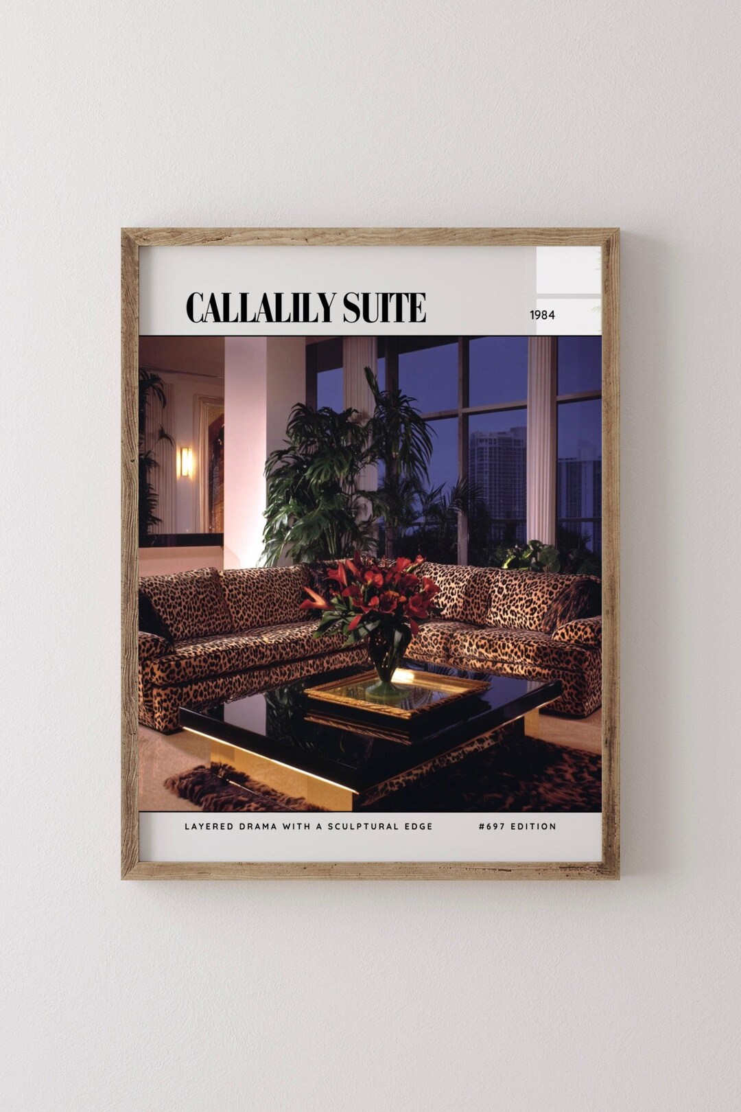 Callalily Suite | Luxury 1980s Interior Design Magazine Poster, Vintage ...