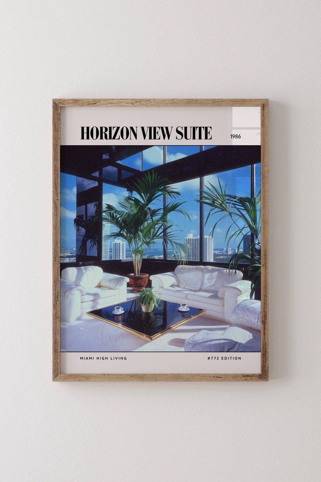 Horizon View Suite | Luxury 1980s Interior Design Magazine Poster ...