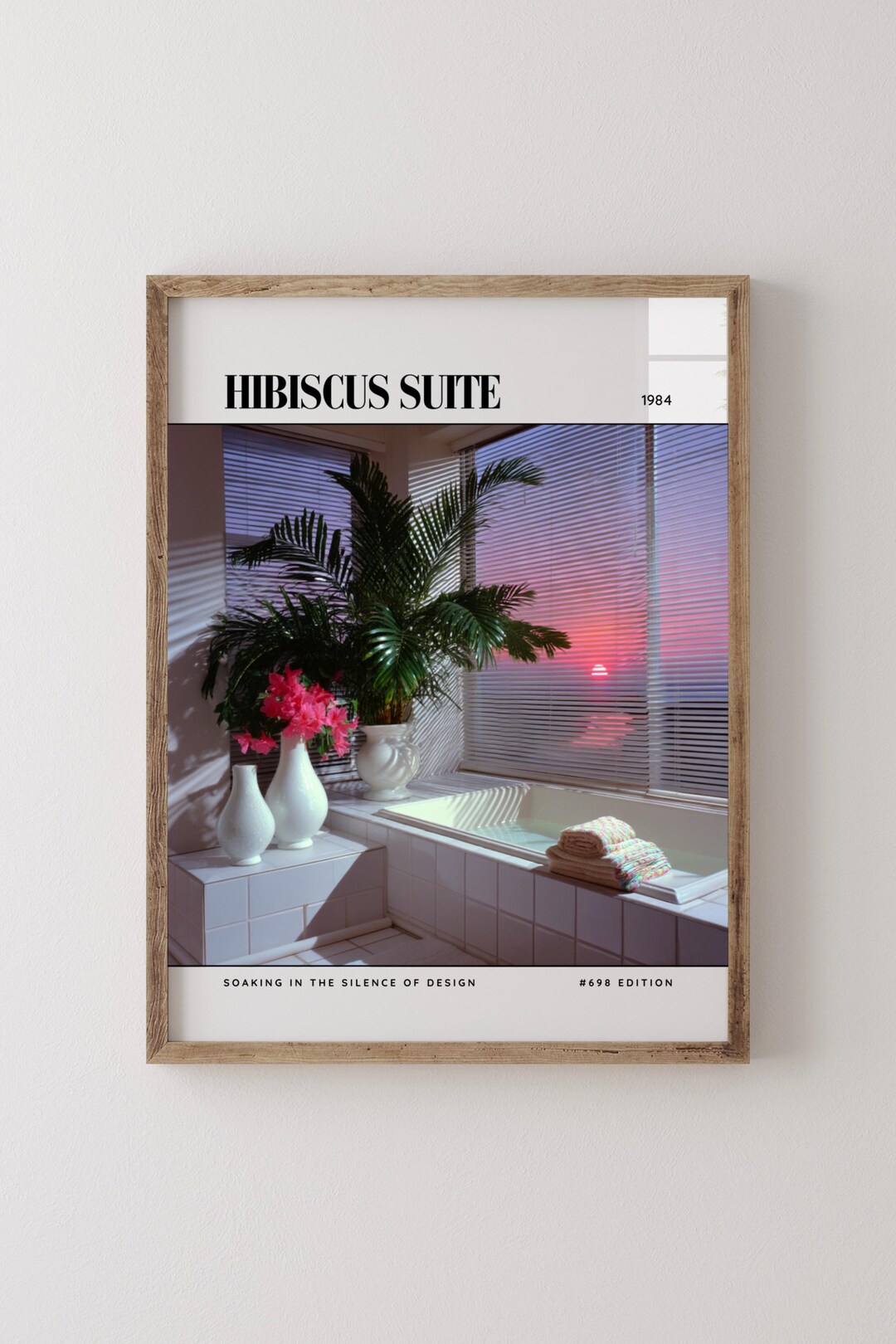 Hibiscus Suite | Luxury 1980s Interior Design Magazine Poster, Vintage ...