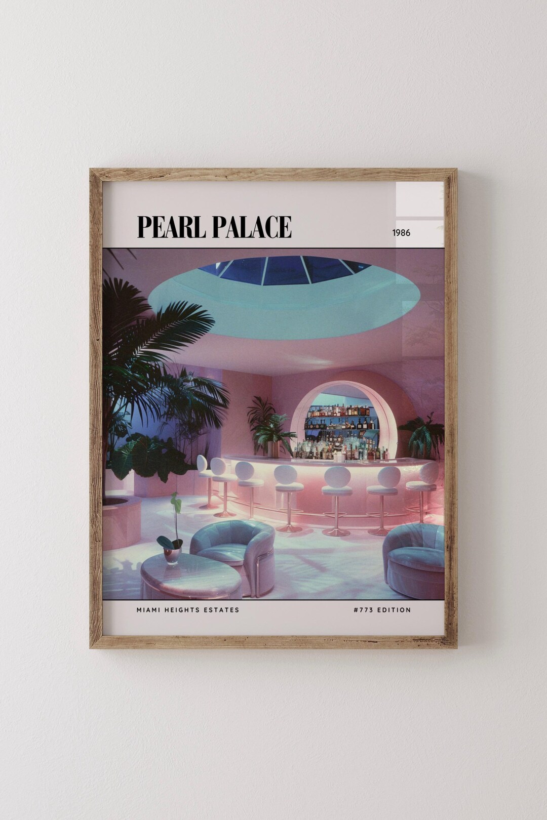 Pearl Palace | Luxury 1980s Interior Design Magazine Poster, Vintage ...