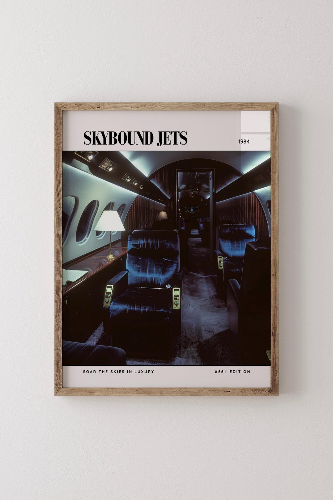 Skybound Jets | Luxury 1980s Interior Design Magazine Poster, Vintage ...