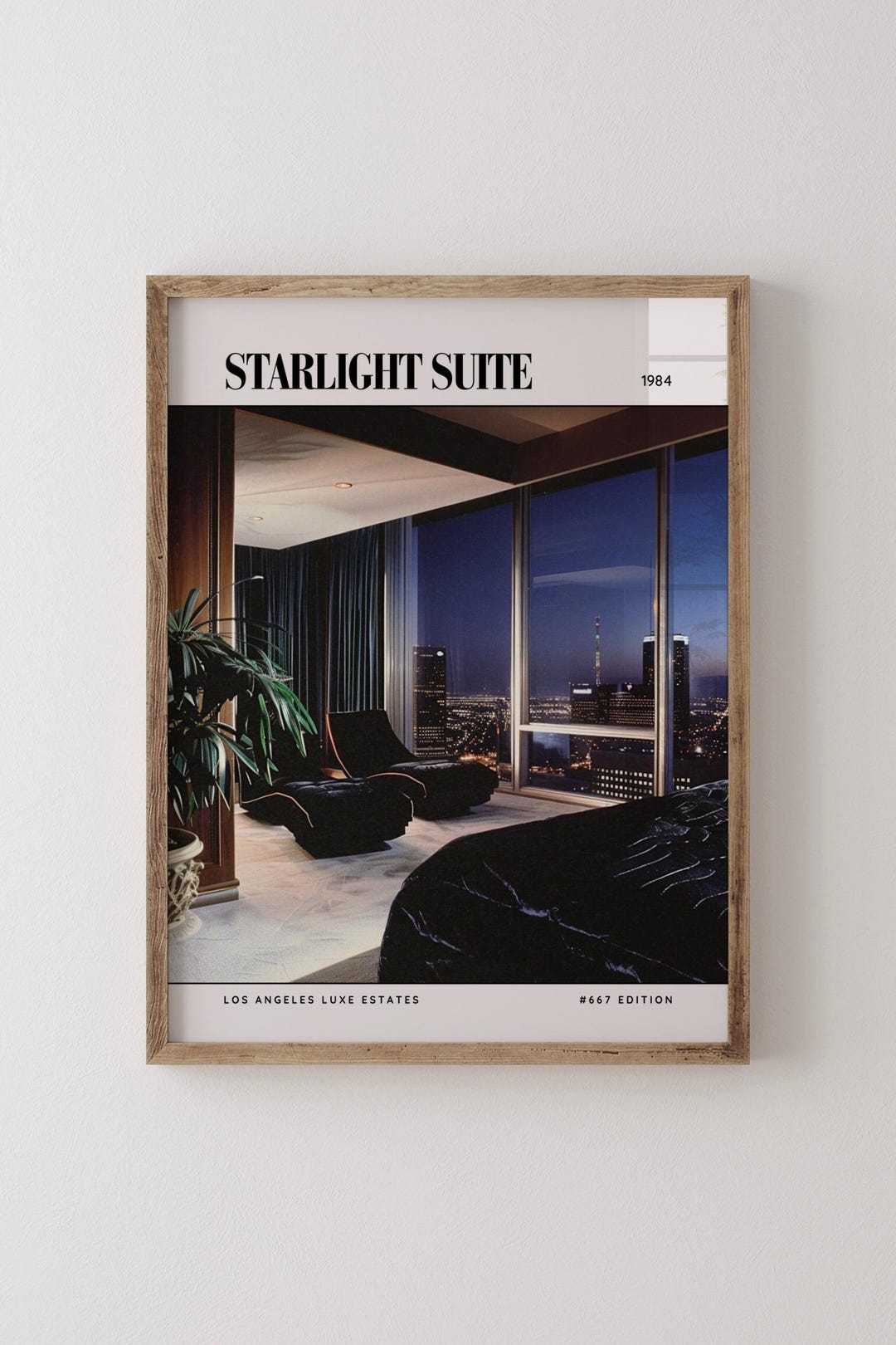 Starlight Suite | Luxury 1980s Interior Design Magazine Poster, Vintage 80s Wall Art Print ...