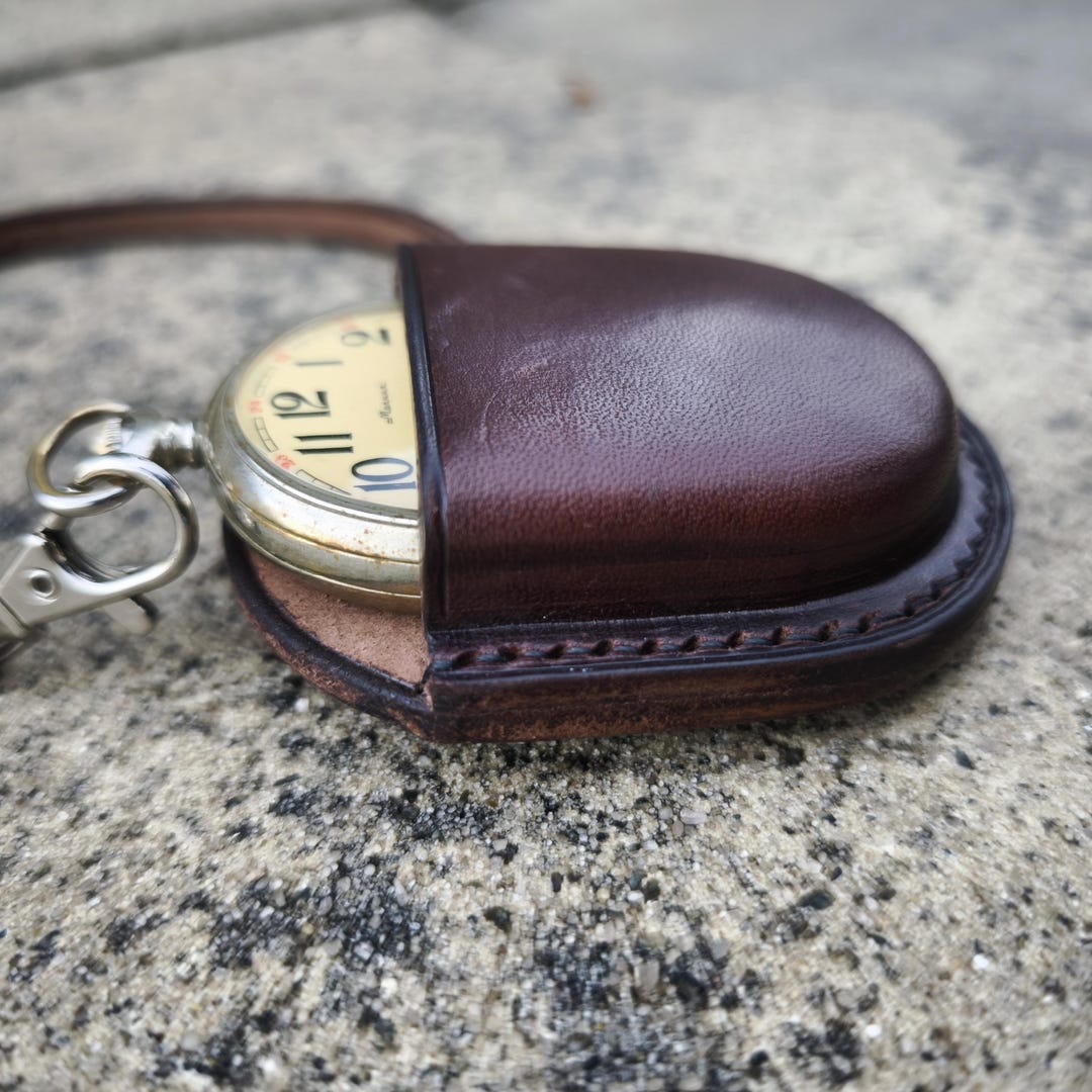 Leather Handmade Case for Pocket Watches - Etsy