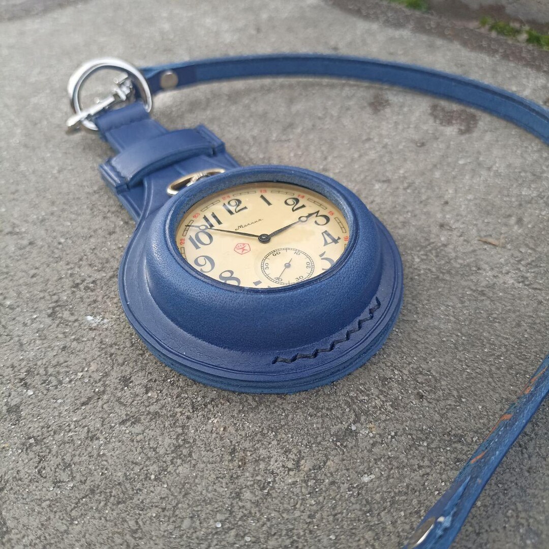 Leather Handmade Case for Pocket Watches - Etsy