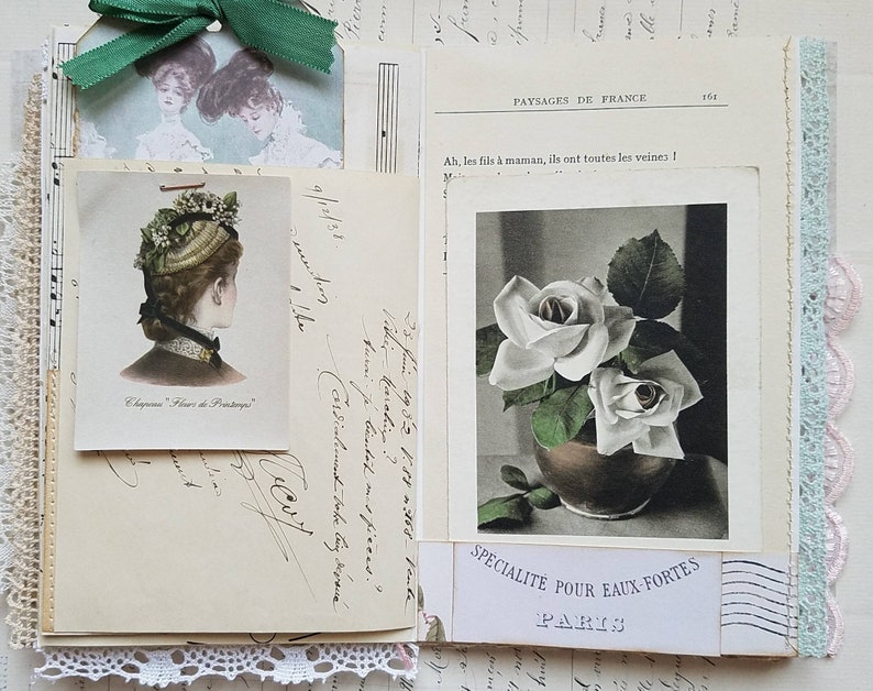 Five Sheets of French Ephemera Printables Instuctions for - Etsy