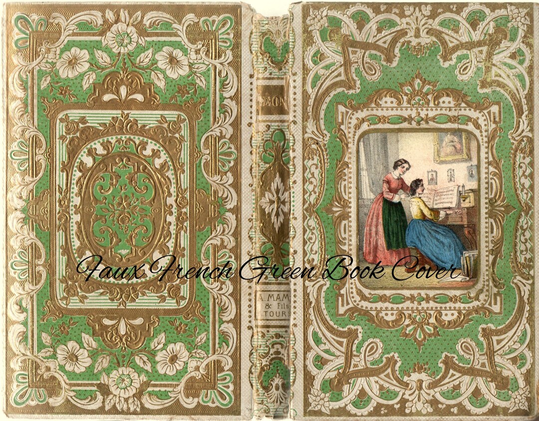 Antique French Faux Book Cover From 1864 Léonie - Etsy