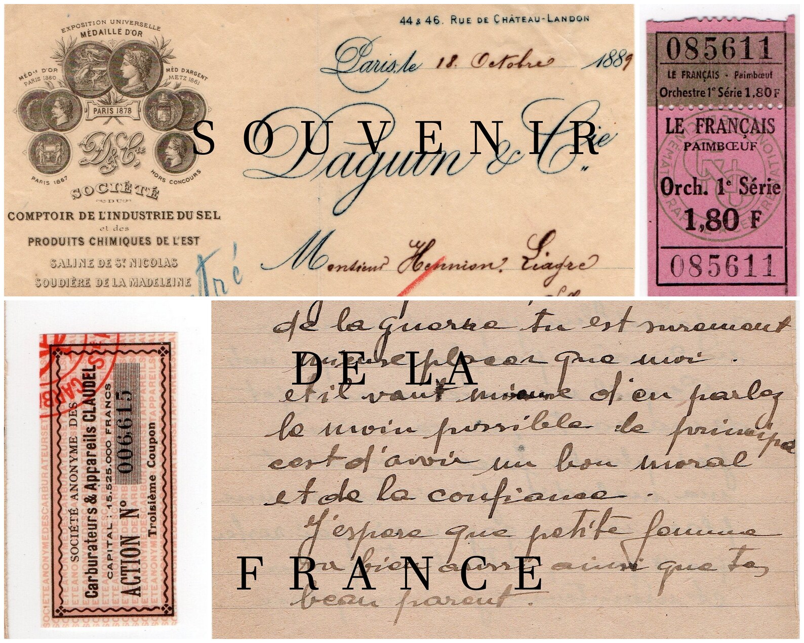 Spring Elements in French Ephemera Printables for A5 Size - Etsy