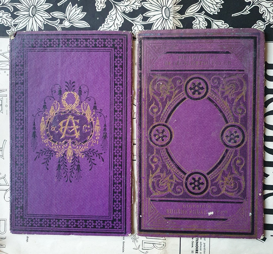 From The 1800 s Large French Antique Book Cover WITHOUT Etsy From The 1800 s Large French Antique Book Cover WITHOUT Etsy