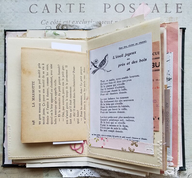 Spring Elements in French Ephemera Printables for A5 Size - Etsy