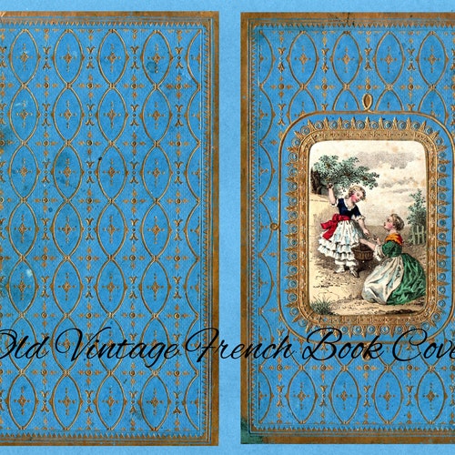 Antique French Faux Book Cover From Book 'rose De - Etsy