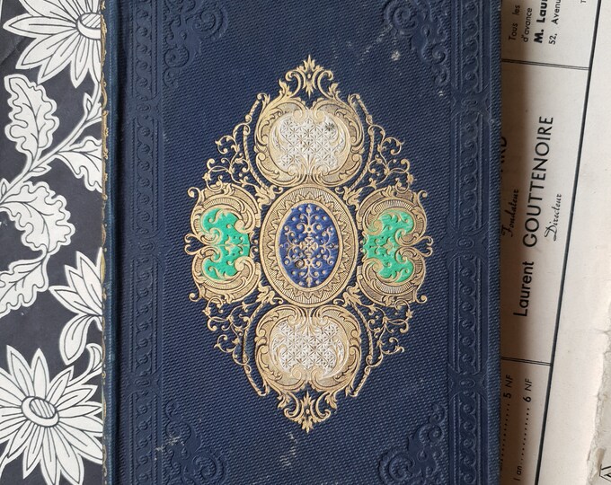 From 1853 - Beautiful Antique French Book - Size 7 3/4" X 4 1/4" - Very ...