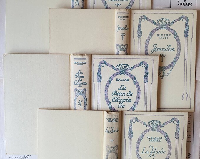 Set of Four French Nelson Book Covers - 6 1/4" X 4 1/4" - Etsy