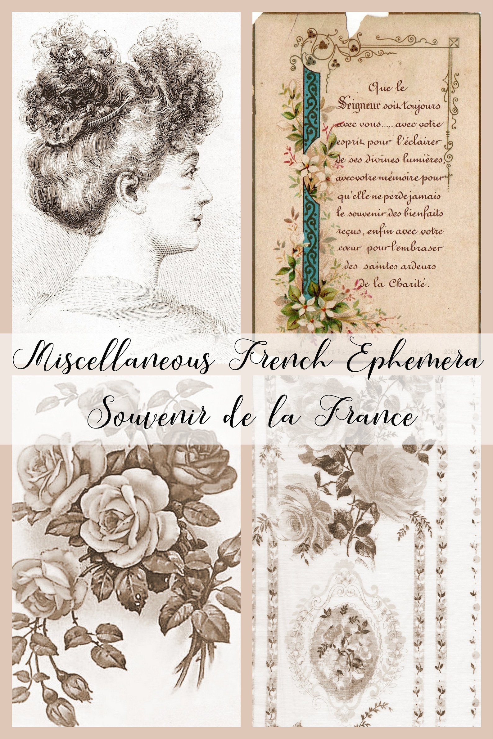 Miscellaneous French Ephemera - Etsy