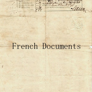 French Documents Set 3 - Etsy