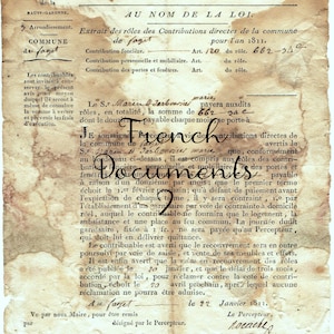 French Documents Set 2 - Etsy